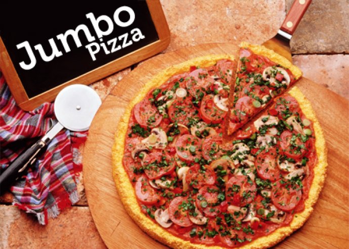 A méret a lényeg! Nekünk van a legnagyobb! 70 cm-es Jumbo Pizza 10 féle ...
